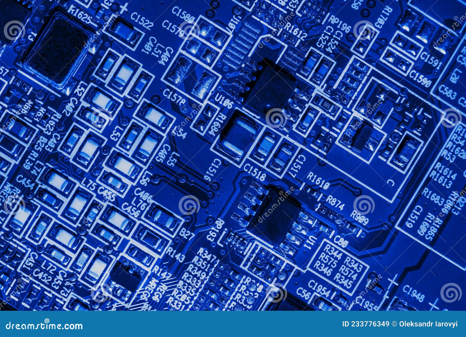 Large Elements of a Video Card for a Modern New Generation Microchip ...
