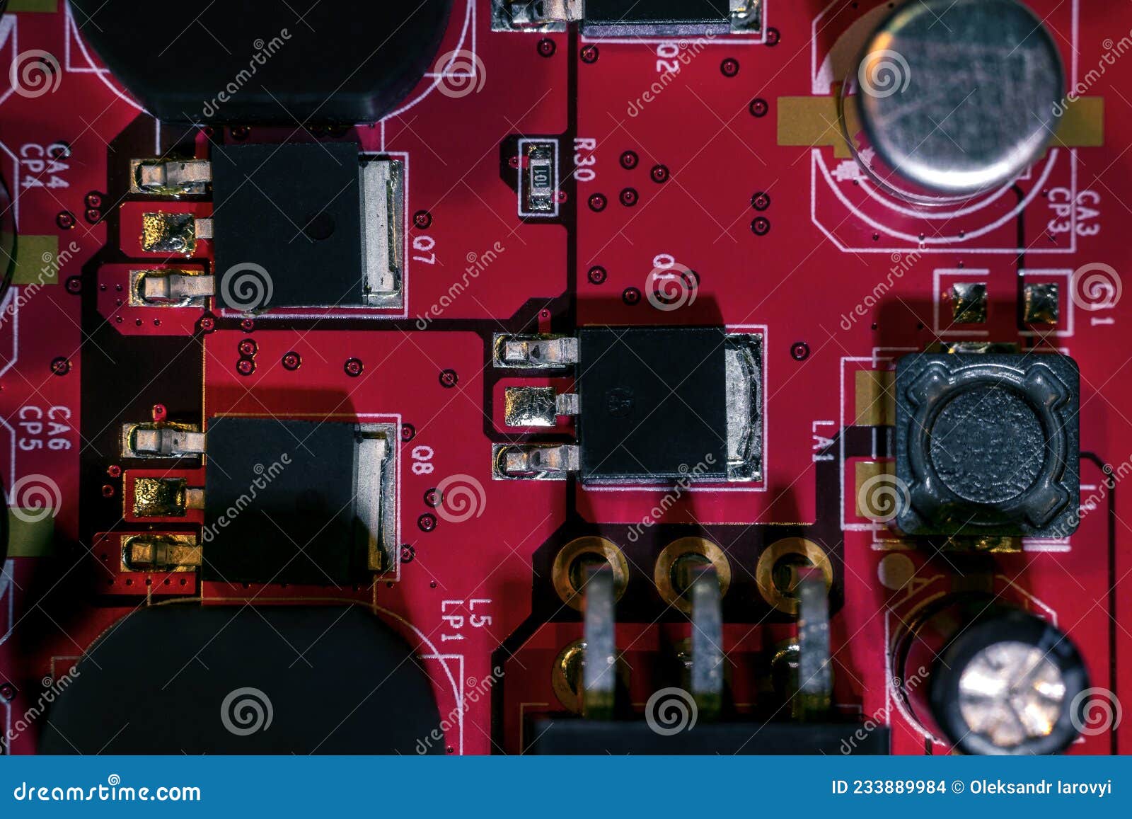 Large Elements of a Video Card for a Modern New Generation Microchip ...