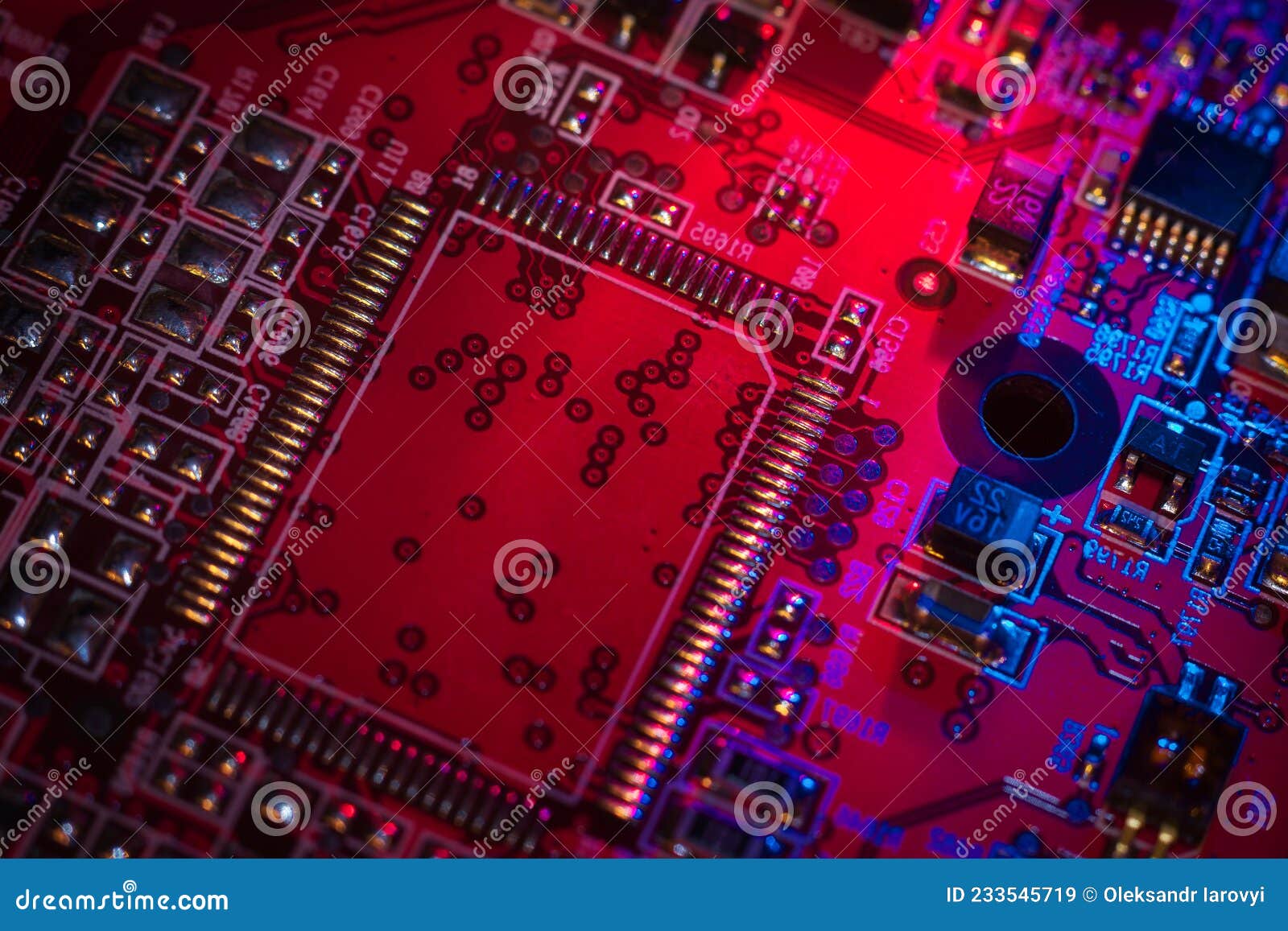 Large Elements of a Video Card for a Modern New Generation Microchip ...