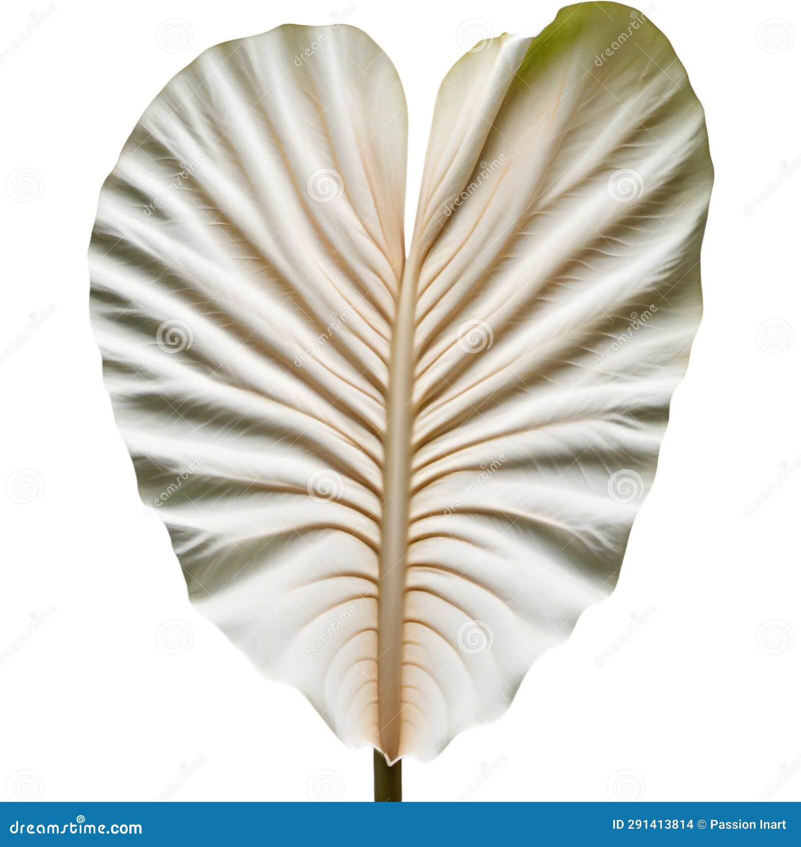Large Elephant Ear Isolated on White Background Stock Illustration ...