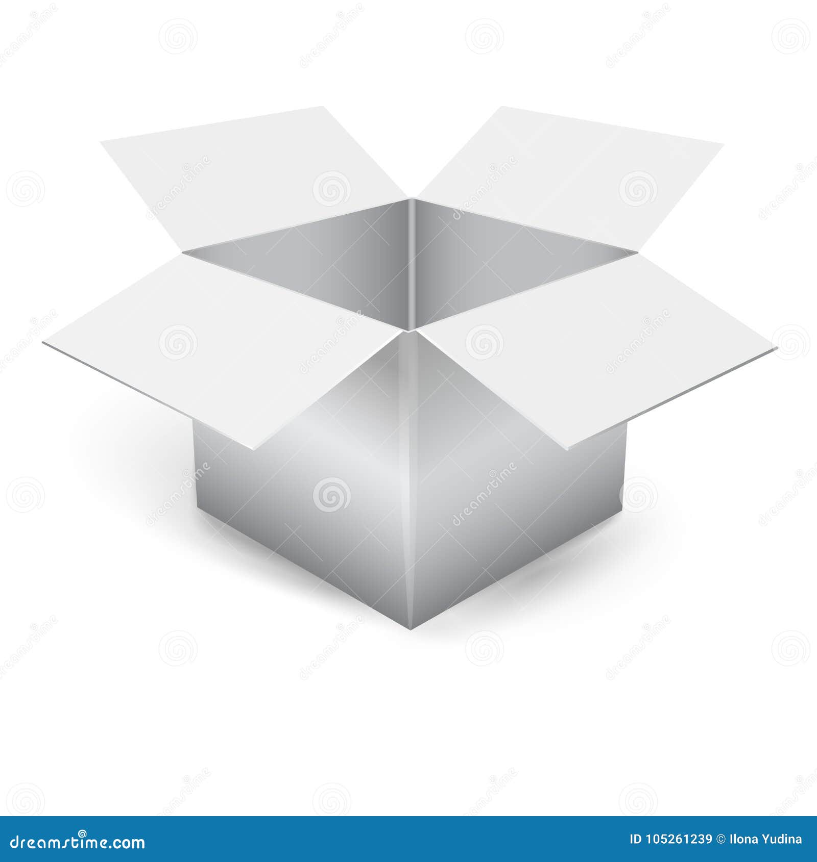 A large empty box. stock vector. Illustration of clipart - 105261239