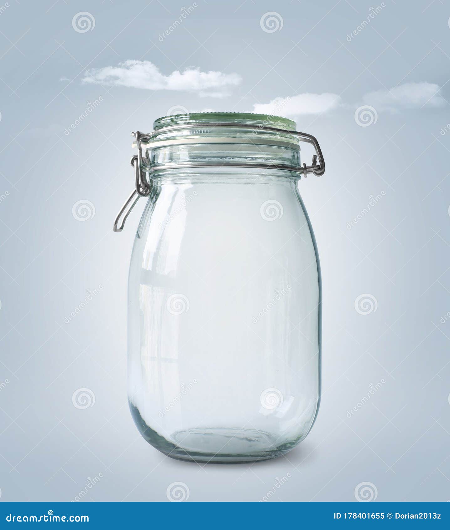 A large empty glass jar stock image. Image of white - 178401655
