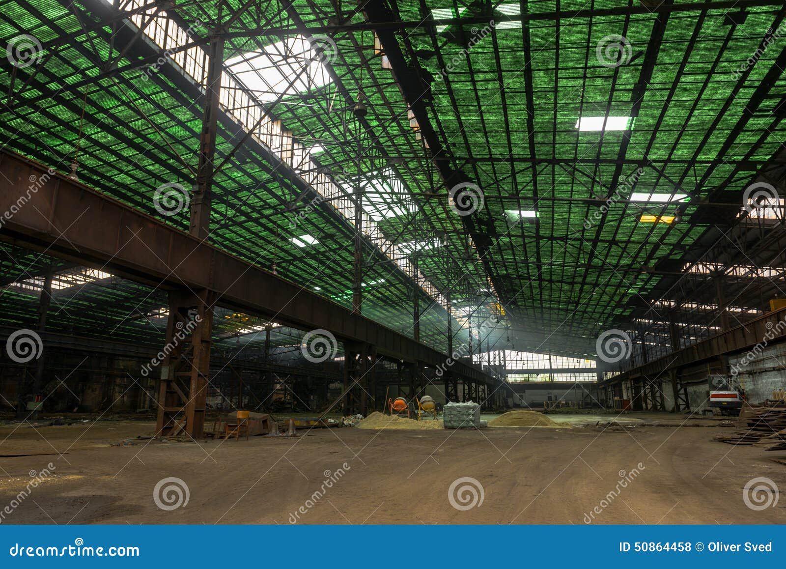 Large Empty Hall with Concrete Walls Stock Photo - Image of building ...