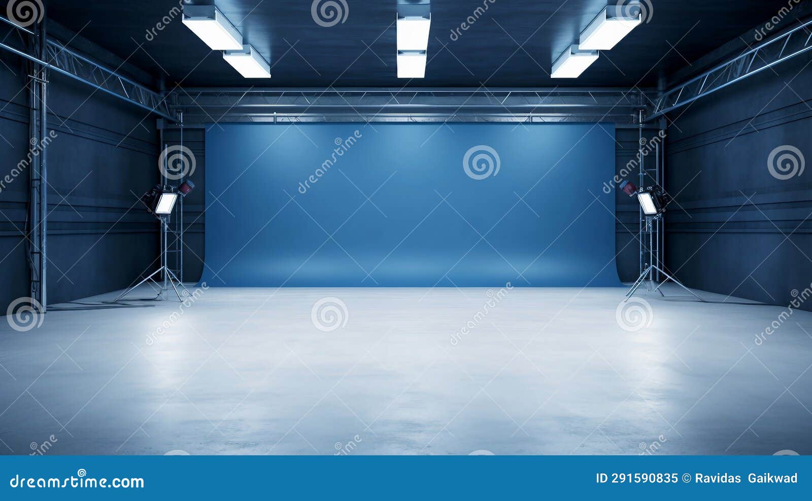 Large Empty Professional Photo Studio InteriorÂ with Lighting AI ...