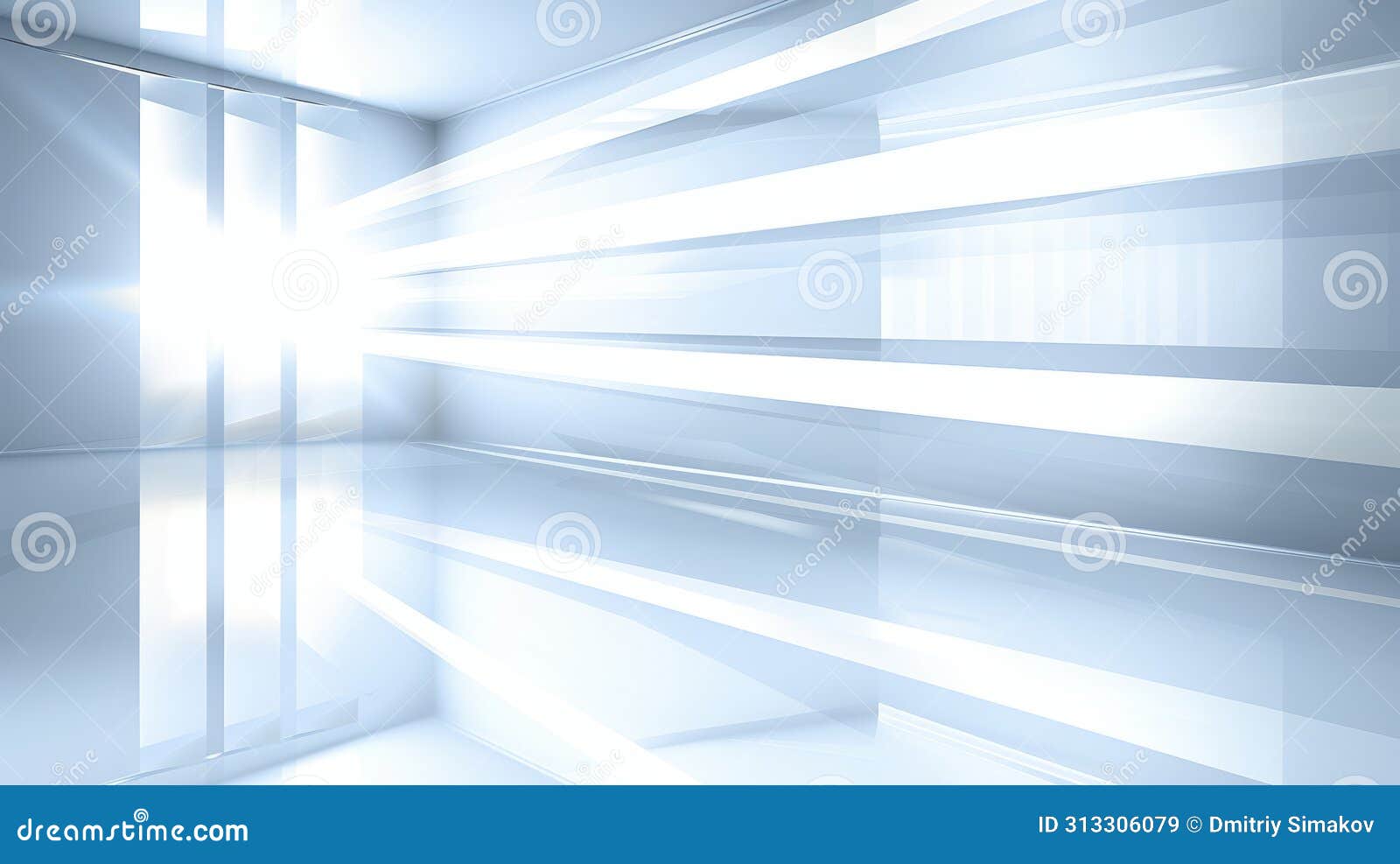 A large, empty room stock illustration. Illustration of light - 313306079