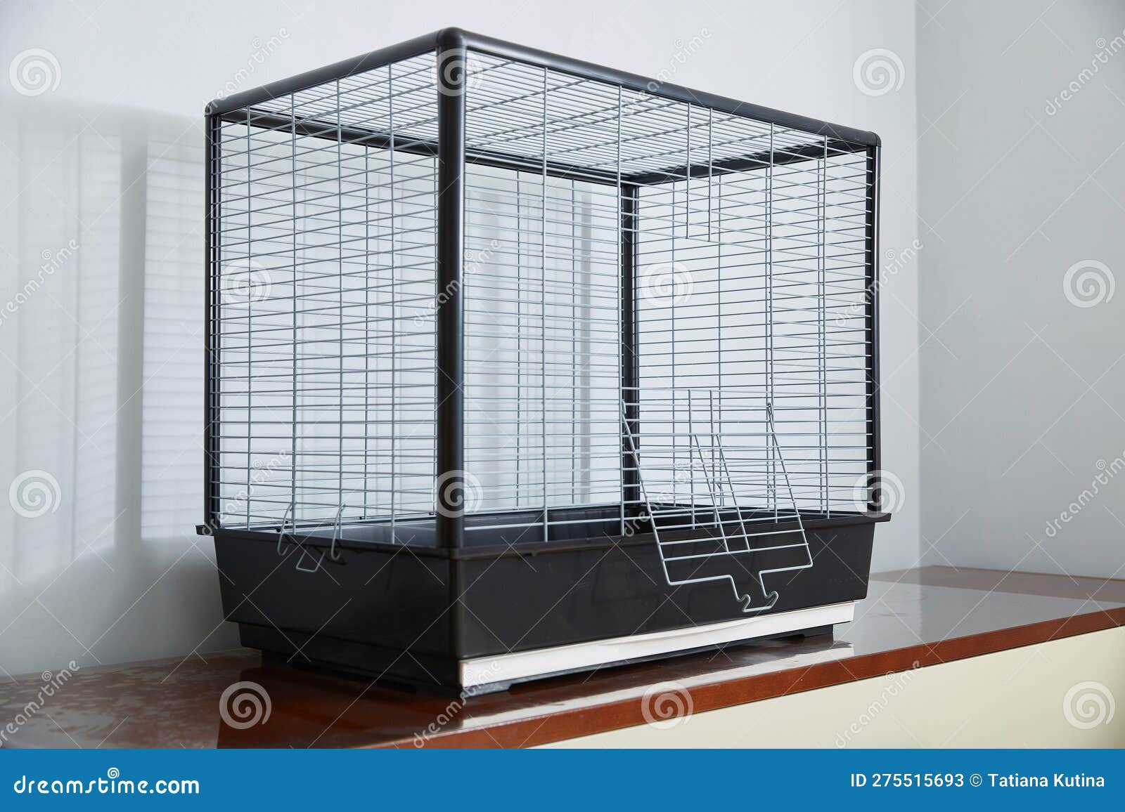 A Large Empty Room Cage for a Parrot. Stock Image - Image of outdoors ...