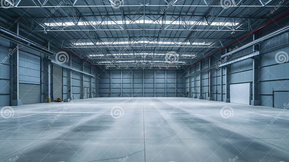 Large empty storage room stock image. Image of inside - 304253451
