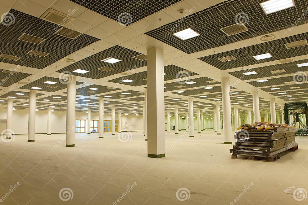 Large emty room stock image. Image of industry, color - 14277747