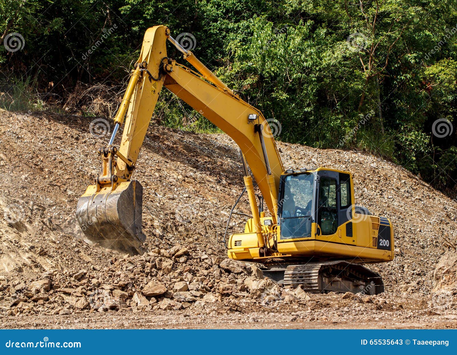 A large excavator stock image. Image of industry, excavate - 65535643