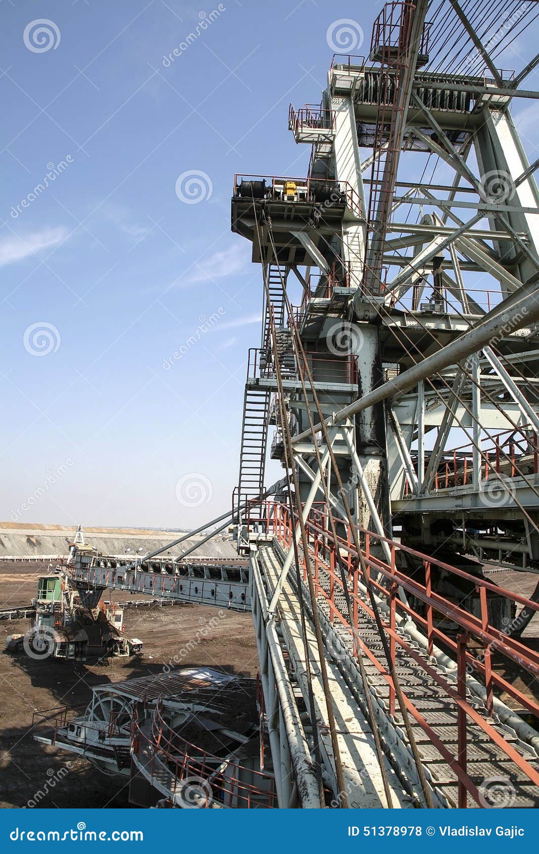 Large Excavators in Coal Mine Stock Photo - Image of earth, industry ...