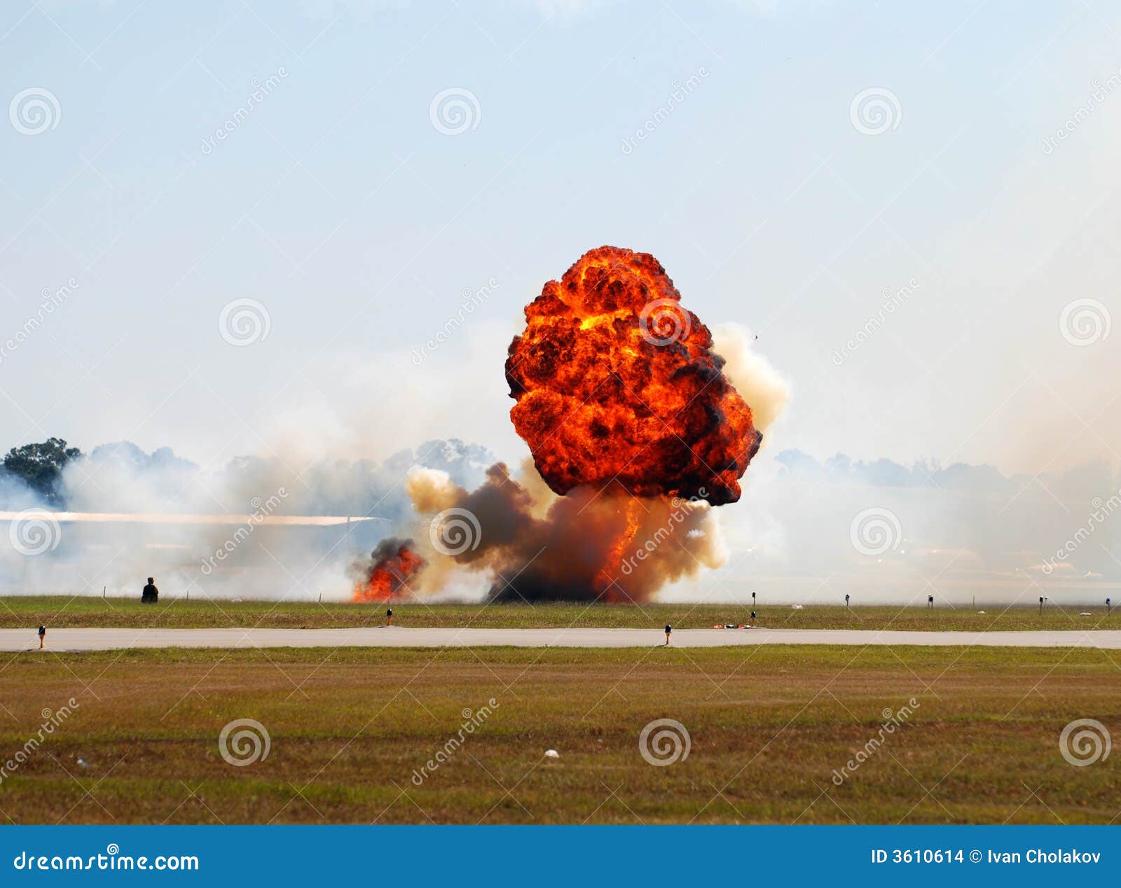 Large explosion stock photo. Image of pyrotechnics, fire - 3610614