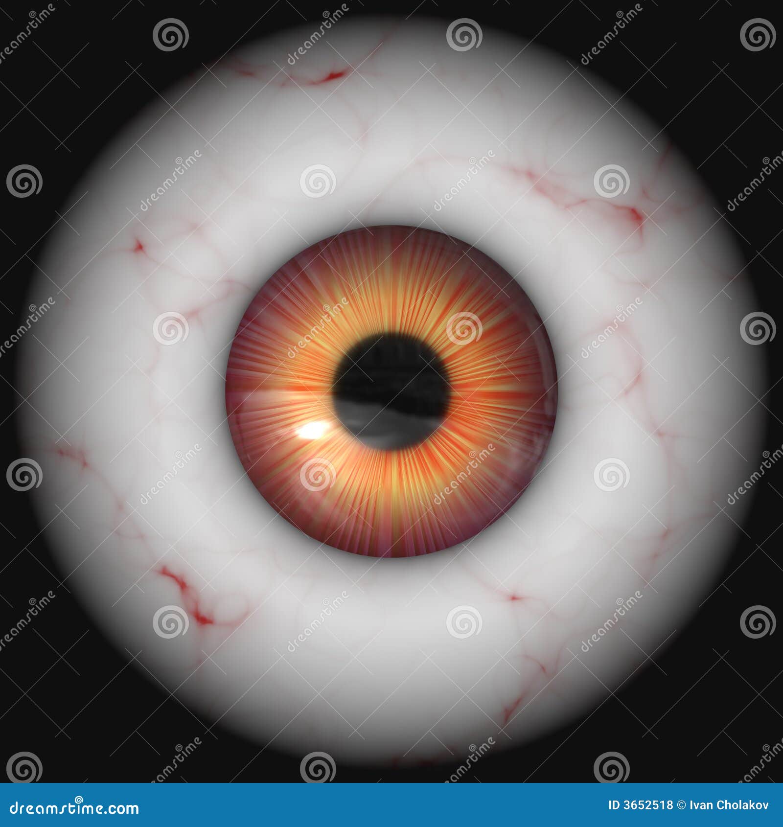 Large eyeball stock illustration. Illustration of eyesight - 3652518