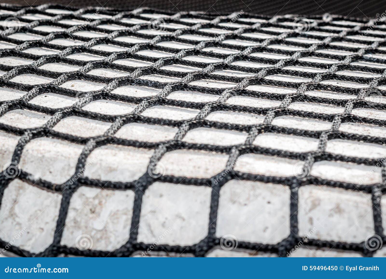Large Fabric Mesh, Big Net on the Street Stock Photo - Image of mesh ...