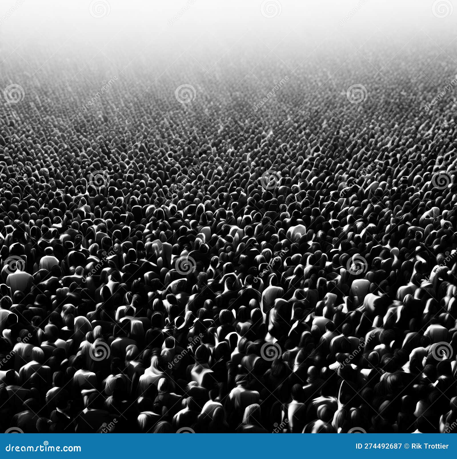 Large Faceless crowd stock illustration. Illustration of ghosts - 274492687