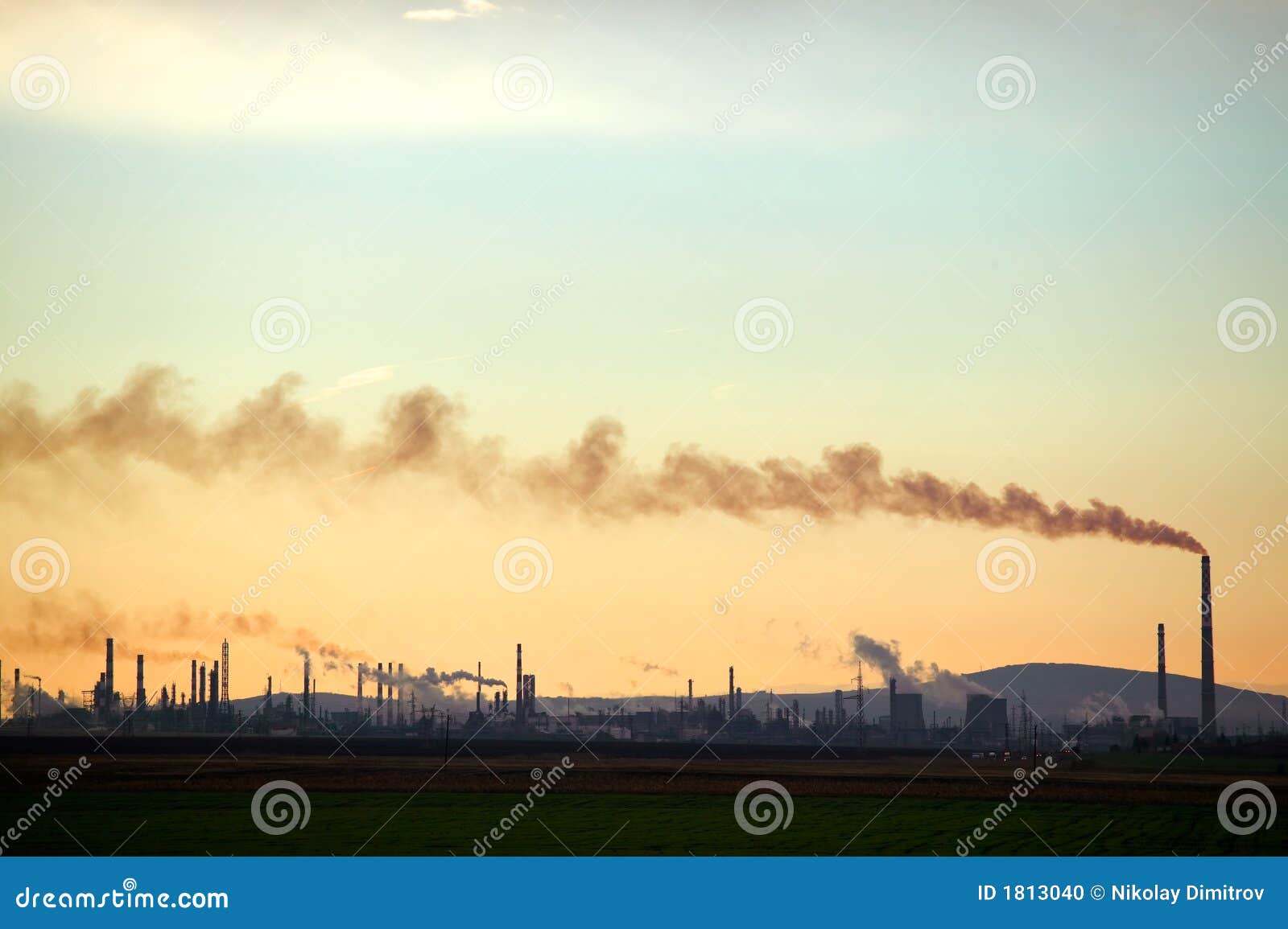 Large Factory stock photo. Image of mill, smoke, plant - 1813040