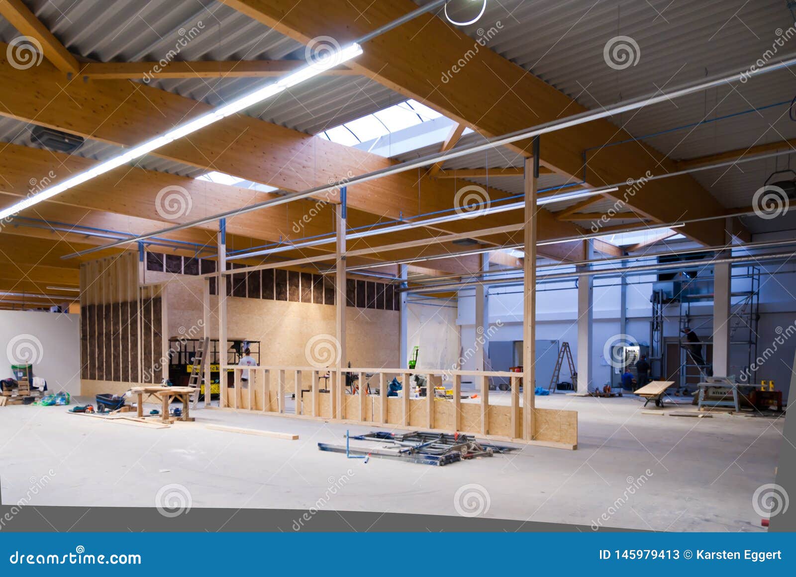 Large Factory Building is Converted into a Warehouse Stock Image ...