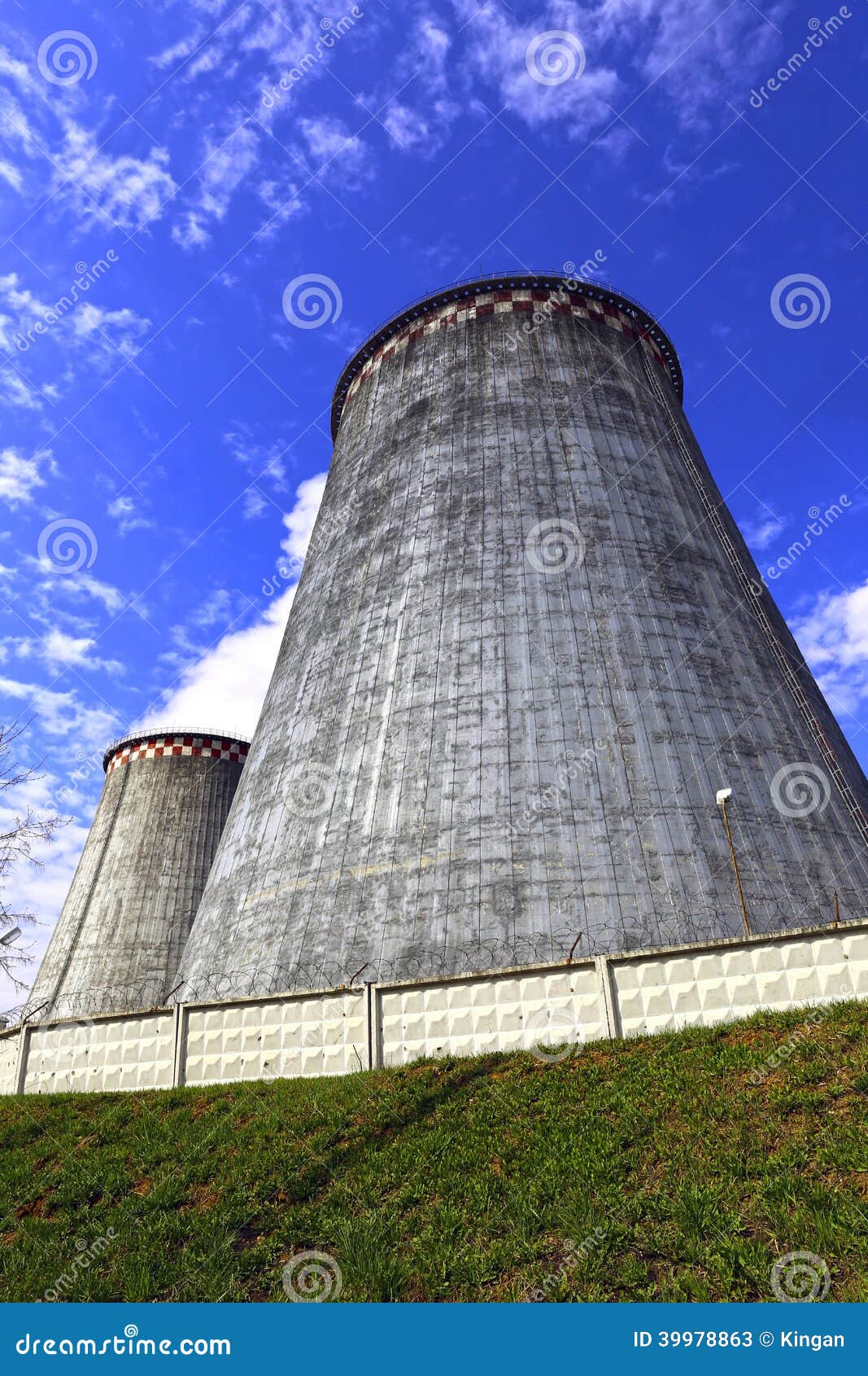 Large factory chimneys stock image. Image of architecture - 39978863