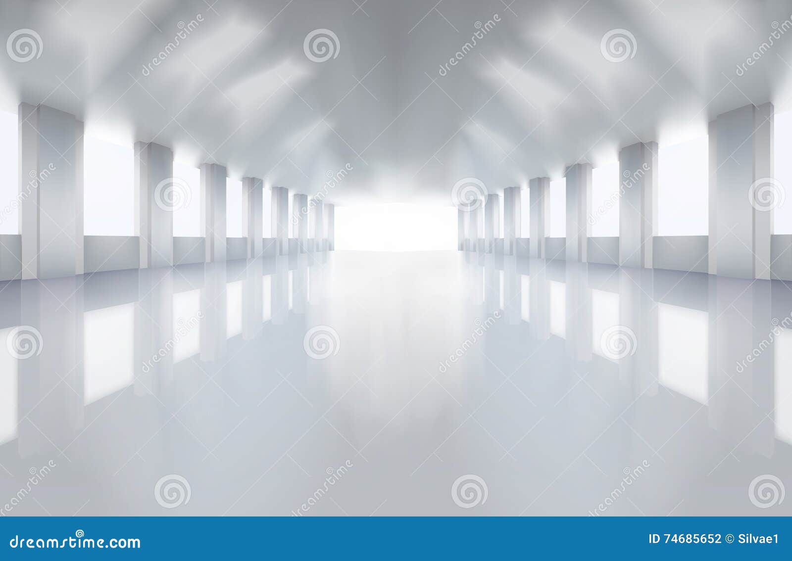 Factory Floor, With Rows Of Androids Being Assembled By Machines ...