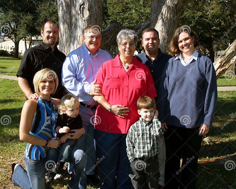 Large family stock image. Image of people, male, caucasian - 4066207