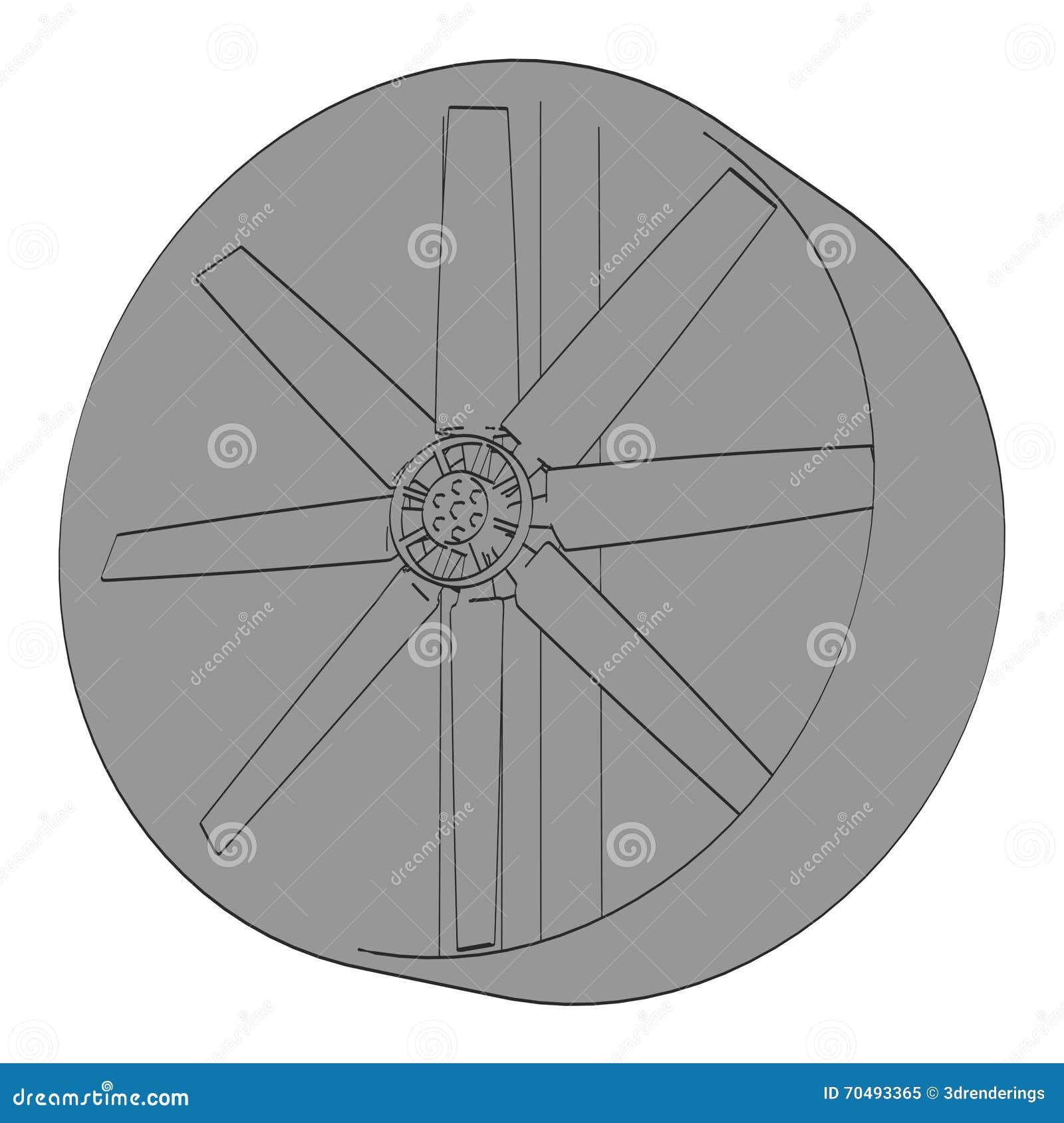Large fan stock illustration. Illustration of electric - 70493365
