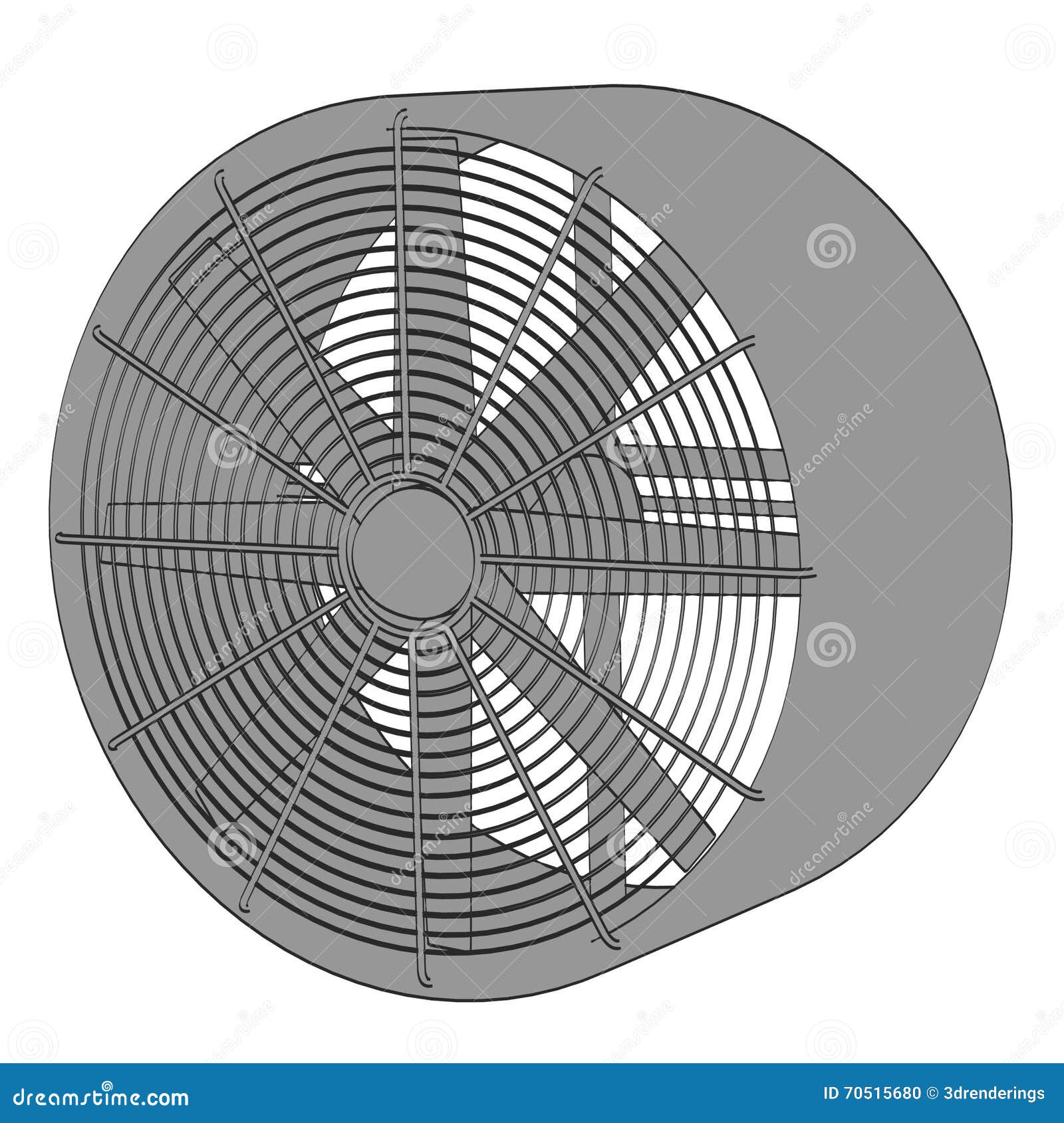 Large fan stock illustration. Illustration of toon, huge - 70515680