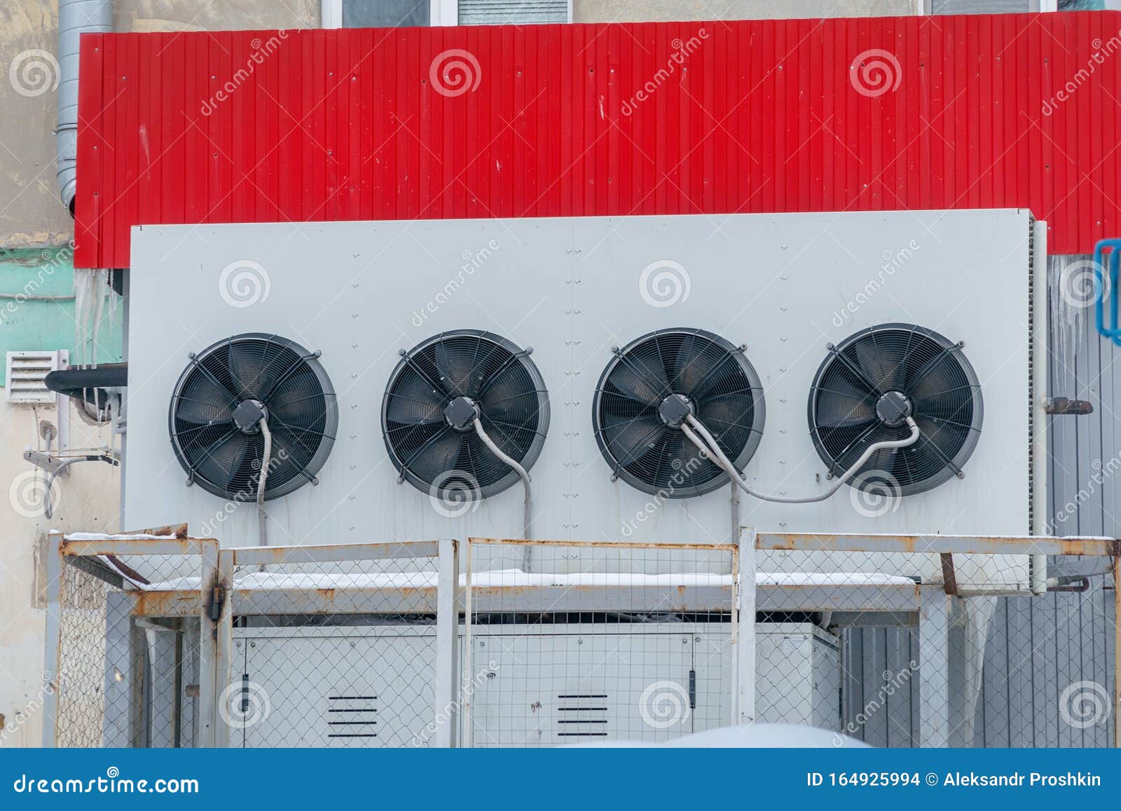 Large Fans In The Technical Areas Of The Building And Underground ...