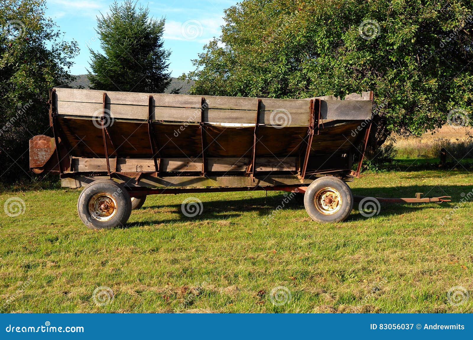 Large Farm Wagon stock image. Image of agricultural, farming - 83056037