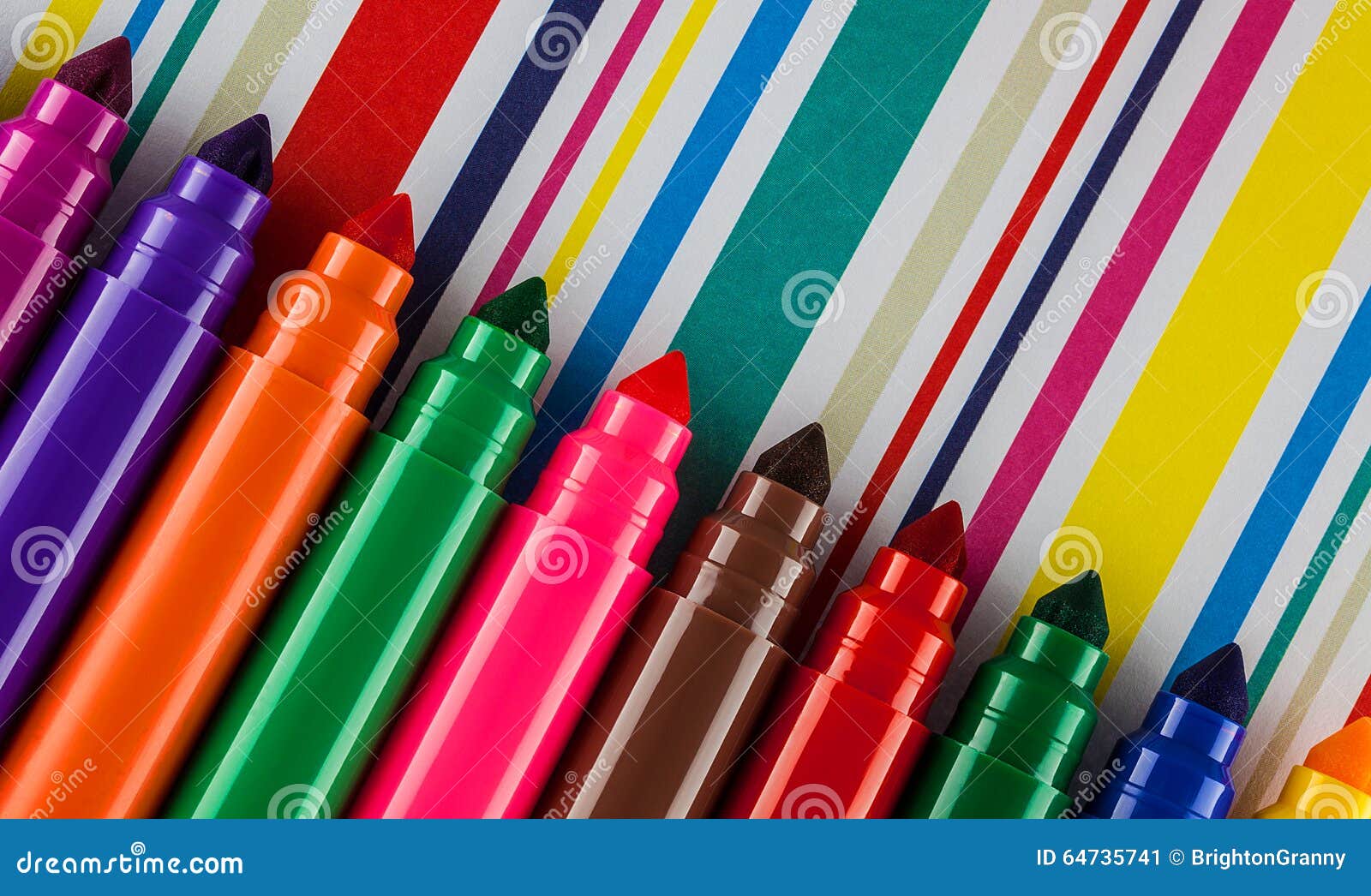 Large felt tip pens stock image. Image of drawing, detail - 64735741