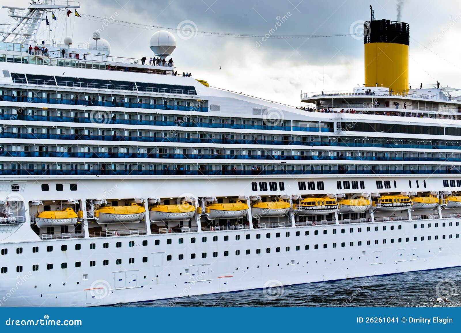 Large Ferry on Trip at Open Sea Stock Image - Image of structure ...
