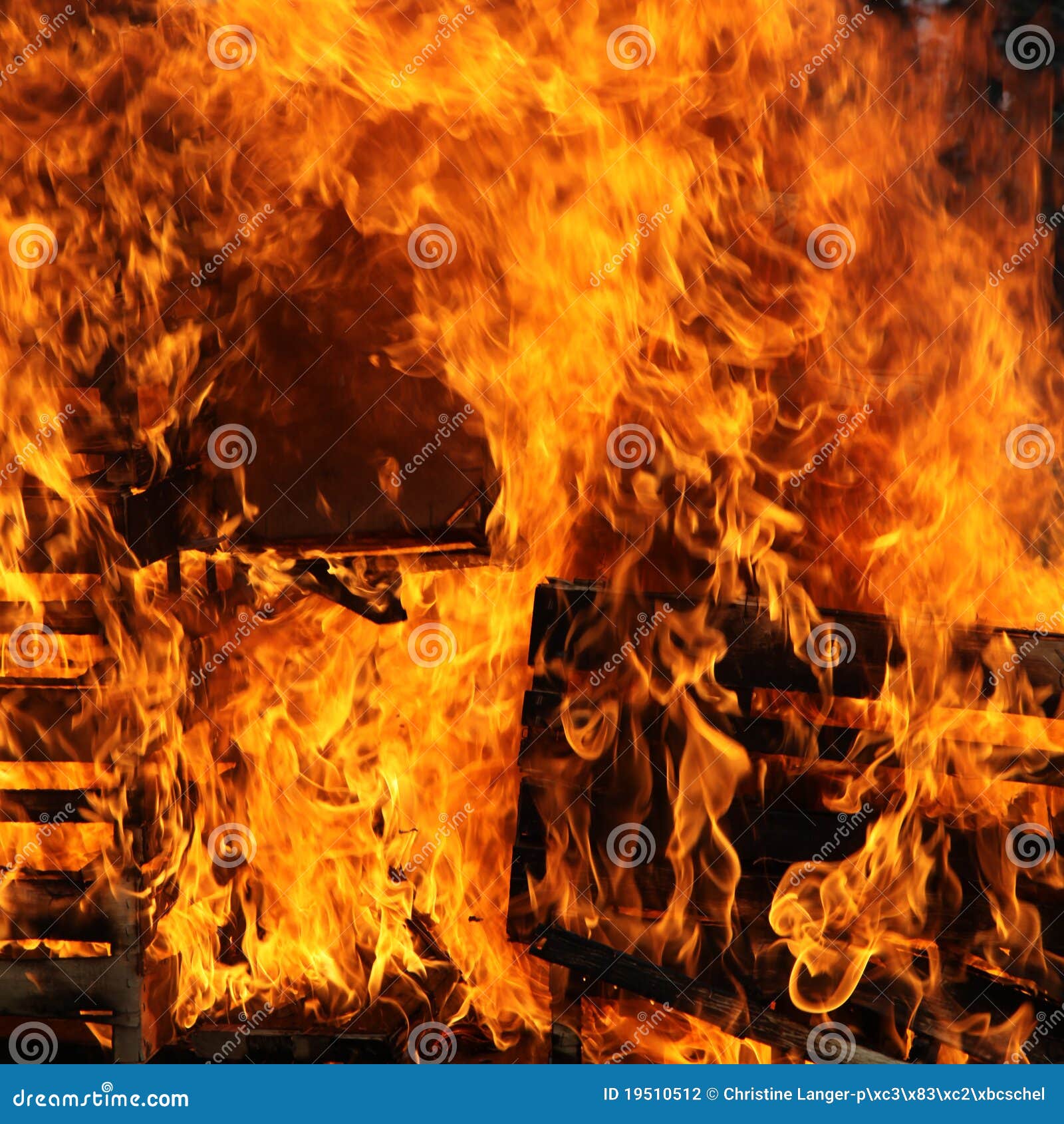 Large fire - square stock photo. Image of heat, safety - 19510512