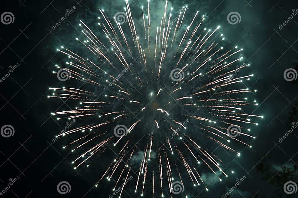 Colorful Firework on Independence Day. Stock Image - Image of contrast ...
