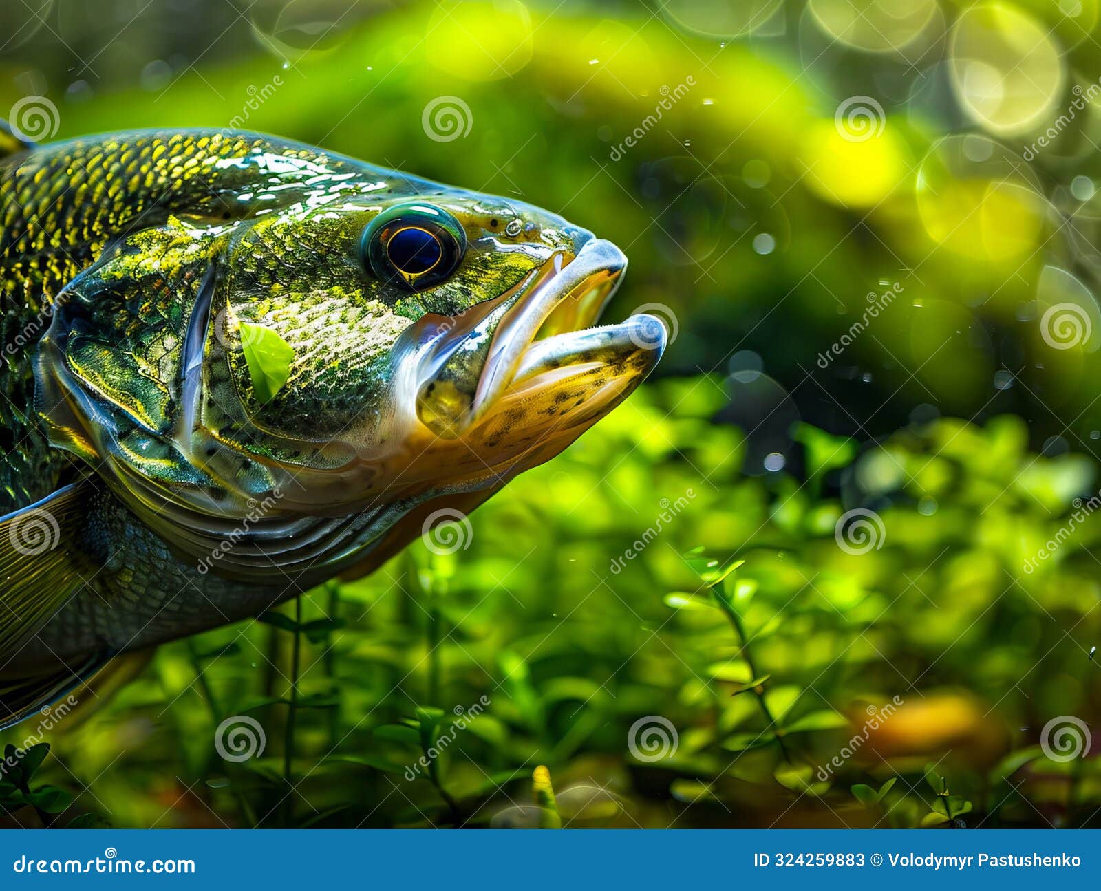 A Large Fish is Standing in the Water Stock Image - Image of water ...