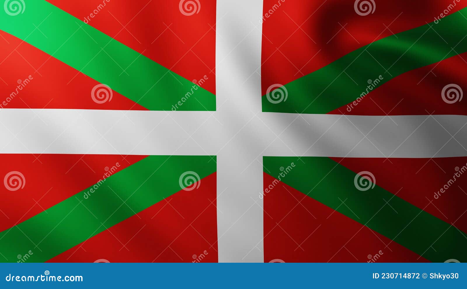 Large Flag of Basque Country Fullscreen Background in the Wind Stock ...