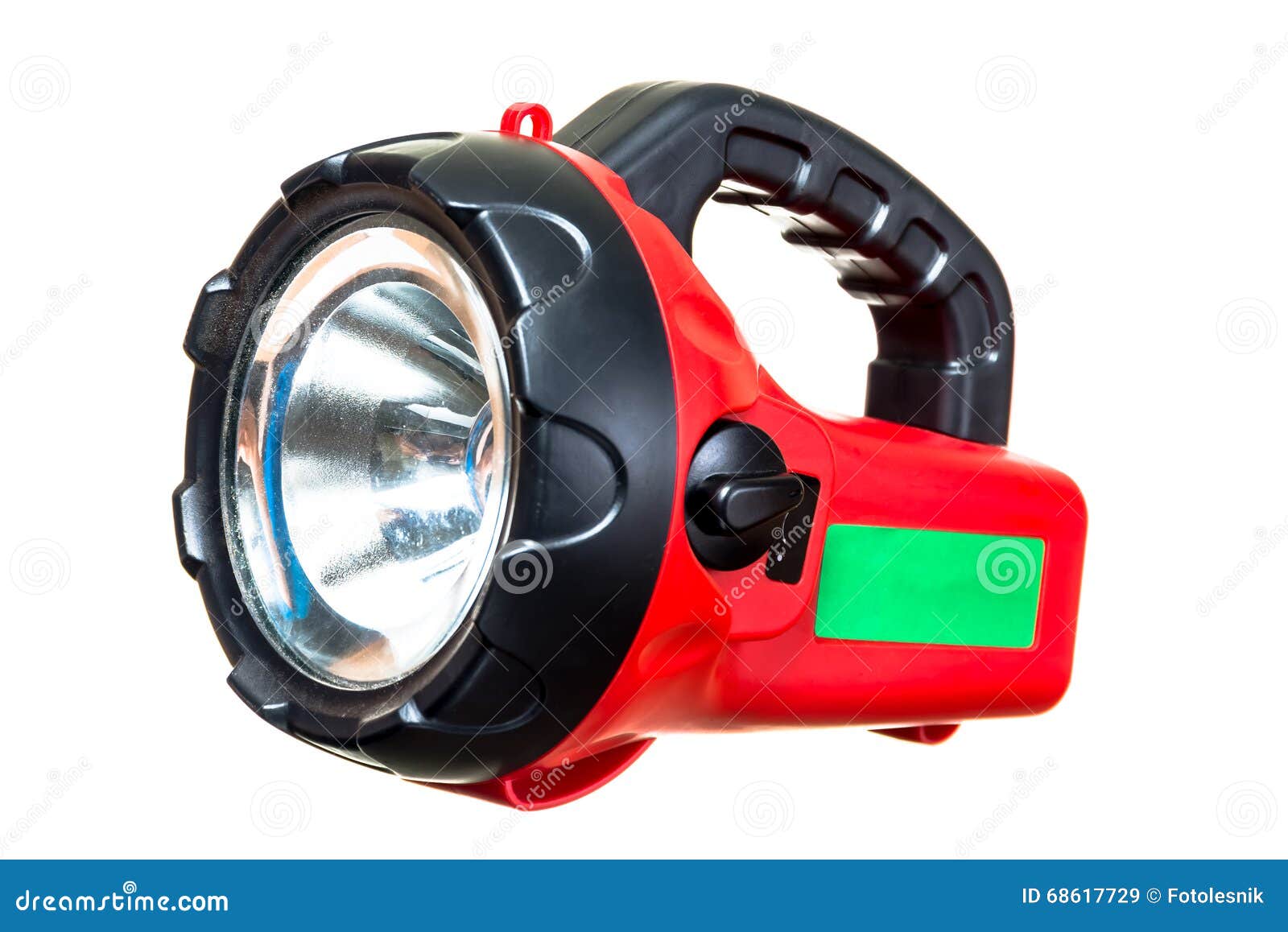 Large flashlight isolated stock image. Image of shiny - 68617729