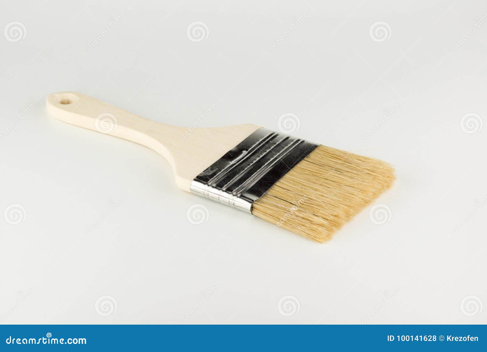 Large flat paint brush stock photo. Image of equipment - 100141628