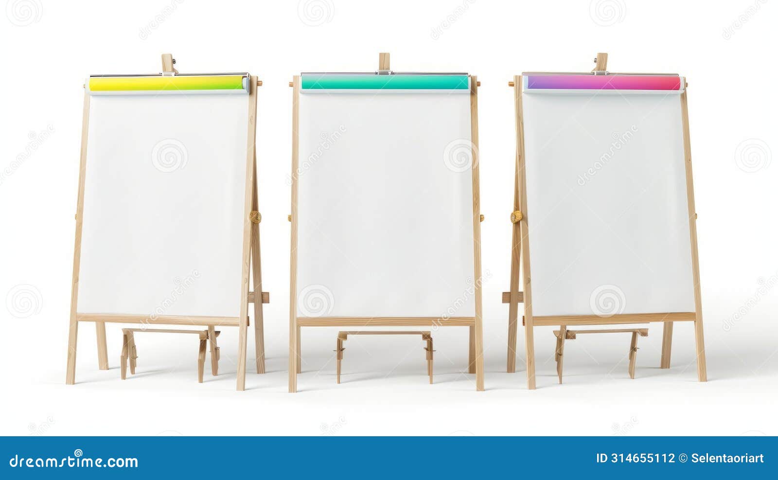 Large Flip Chart Paper for Group Projects Stock Illustration ...