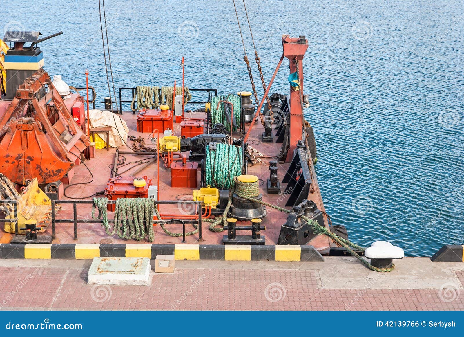 Large Floating Marine Crane Stock Photo - Image of carrier, modern ...