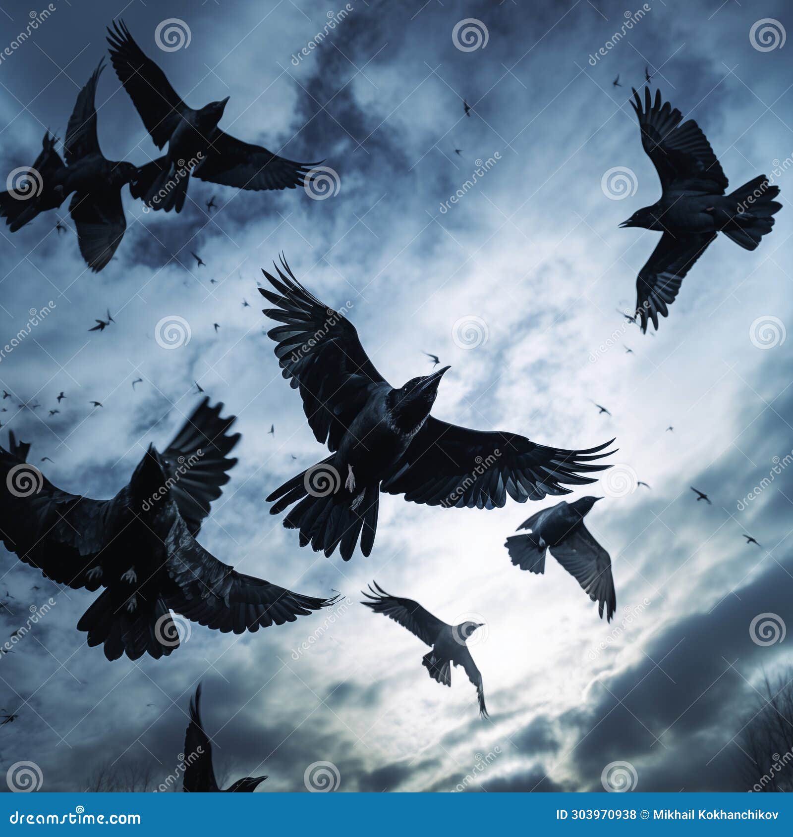 Large flock of crows stock photo. Image of overcast - 303970938 Large flock of crows stock photo. Image of overcast - 303970938