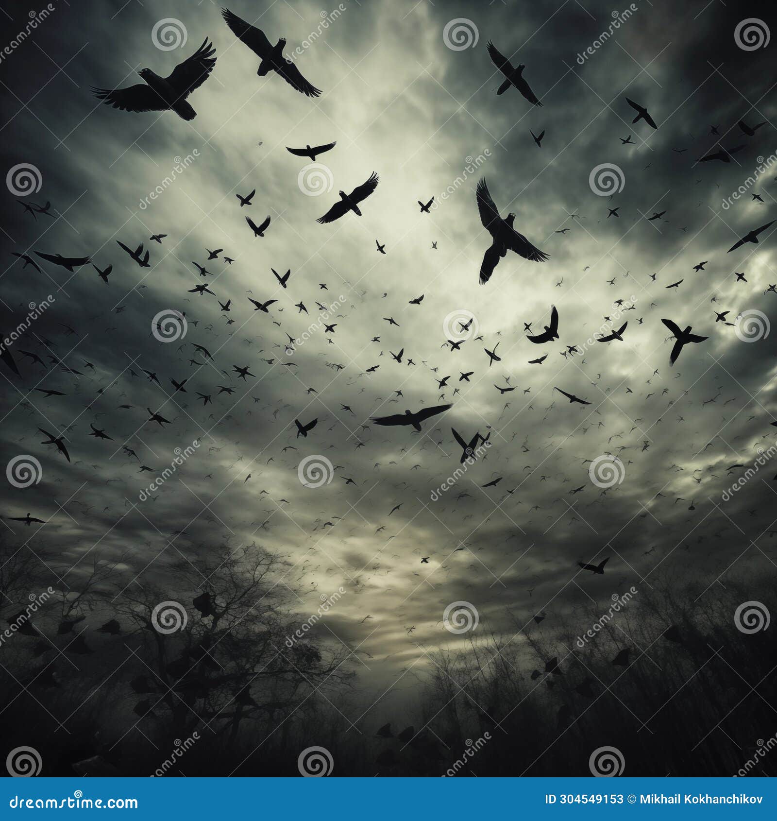 Large flock of crows stock image. Image of dark, view - 304549153 Large flock of crows stock image. Image of dark, view - 304549153