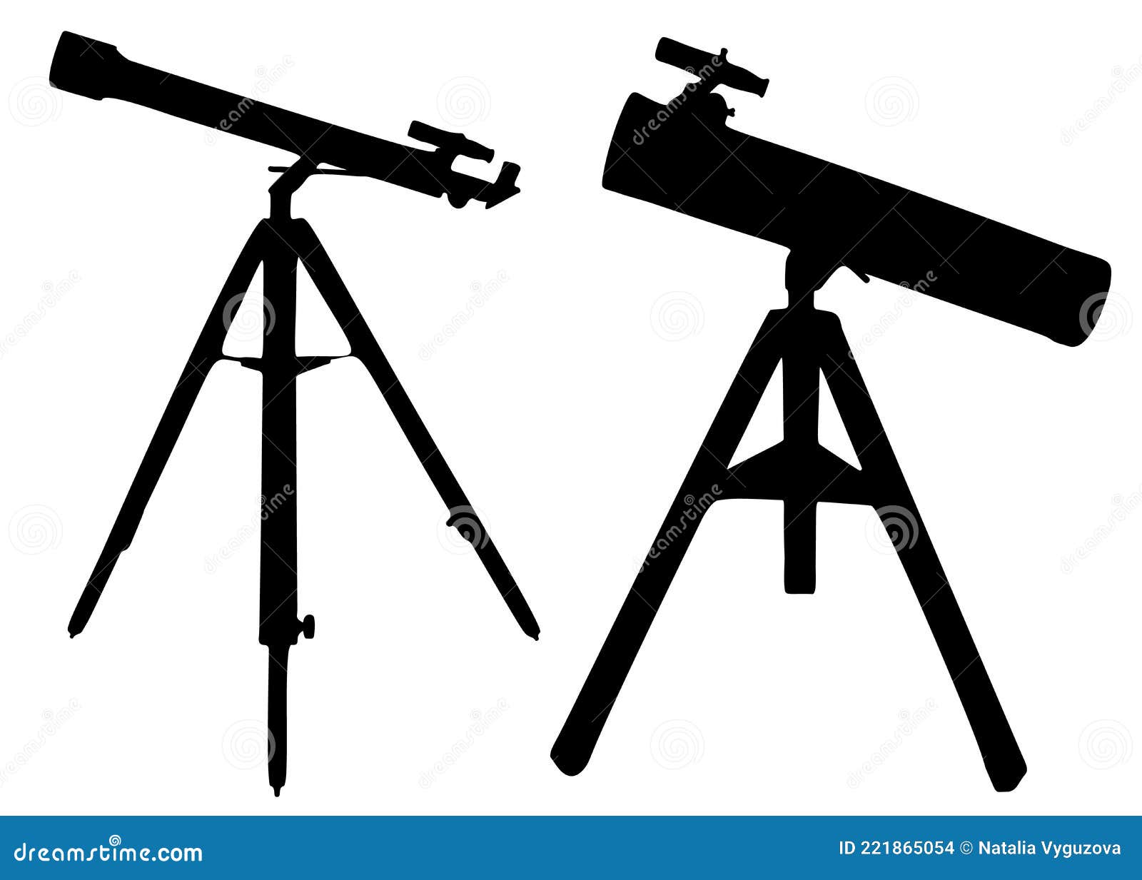 Large Floor Telescopes Included. Stock Vector - Illustration of vector ...
