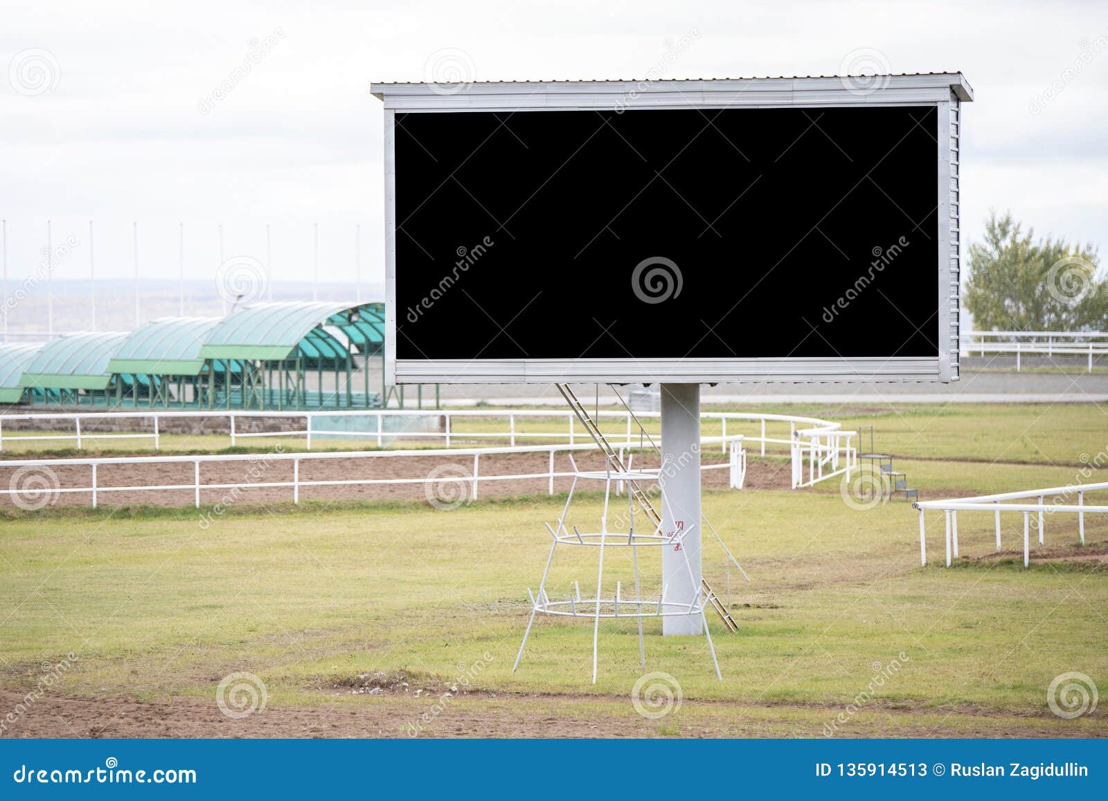 Large Form of the Billboard on the Territory of the Racetrack Stock ...