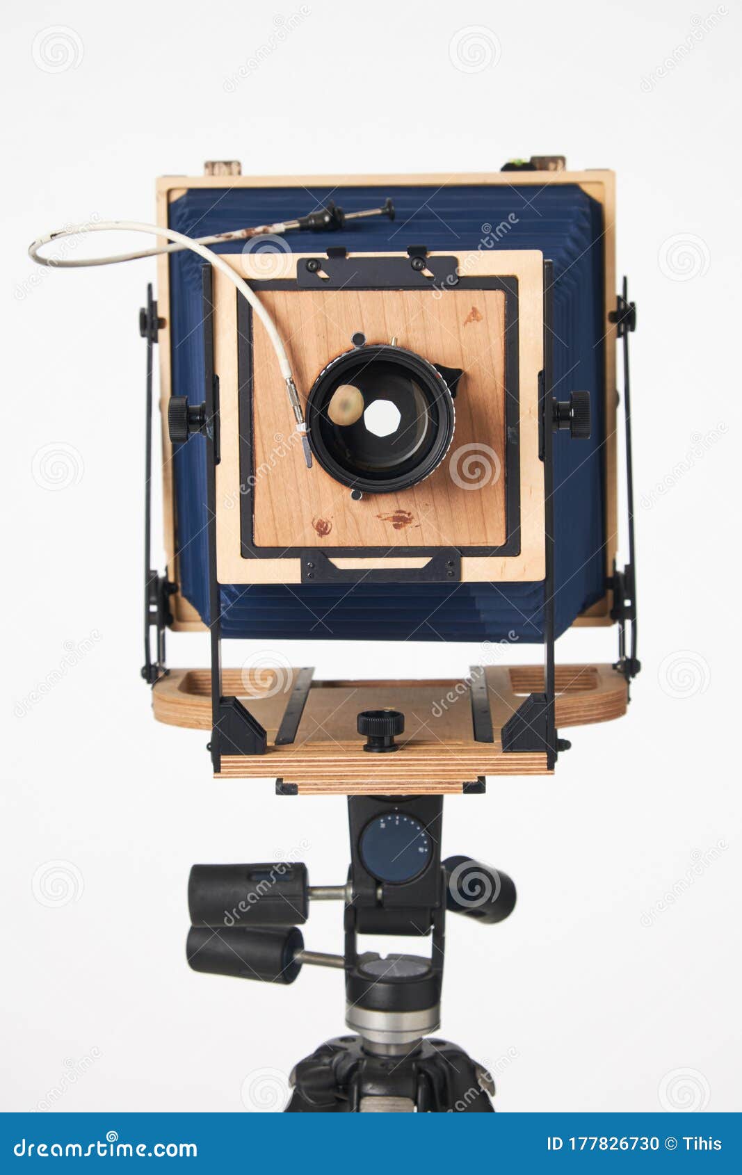 Large Format Camera on White Background Stock Photo - Image of rarity ...