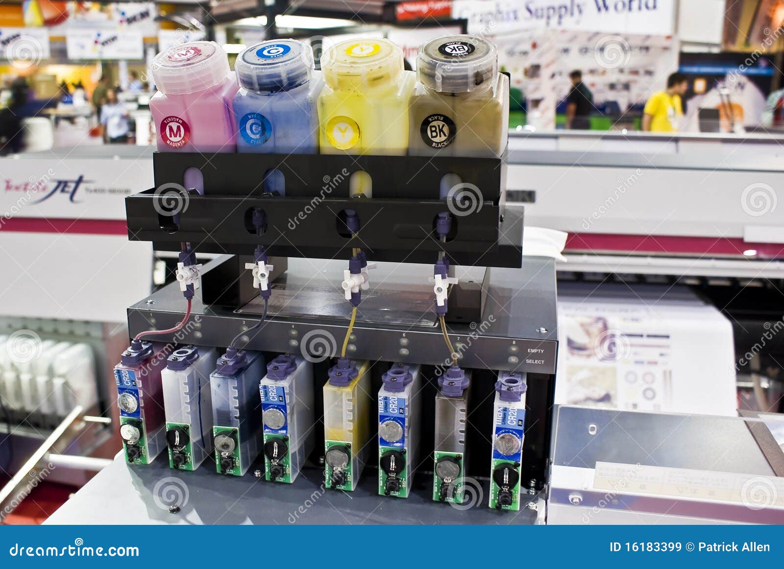 Large Format Digital Inkjet Printer - CISS Editorial Stock Image ...
