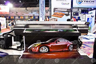 Large Format Digital Inkjet Printer - Seiko Editorial Stock Photo ...