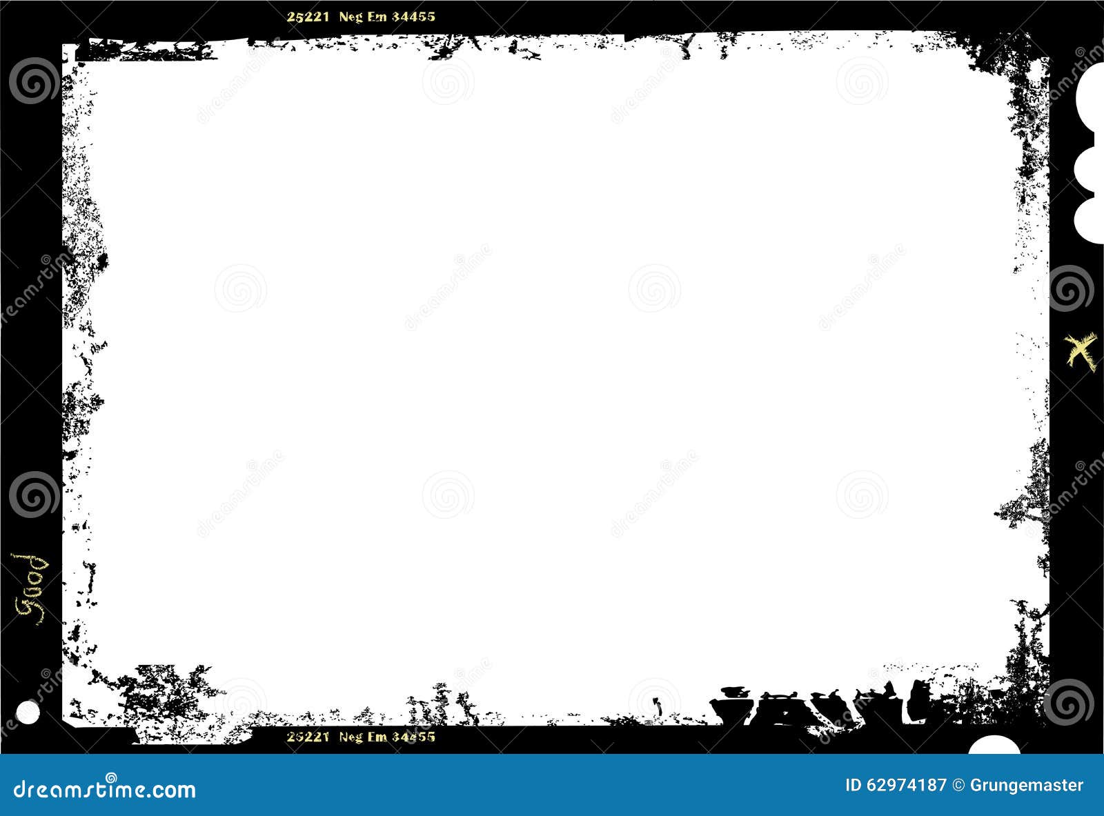 Large Format Film Sheet Photo Frame, Stock Vector - Illustration of ...