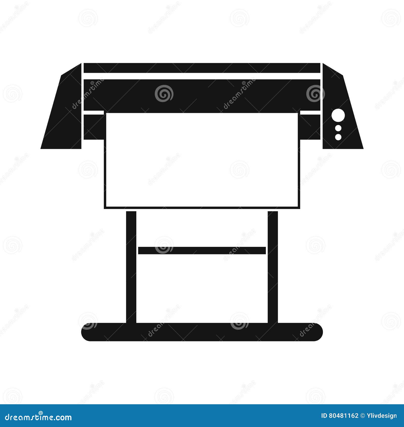 Large Format Inkjet Printer Icon, Simple Style Stock Vector ...