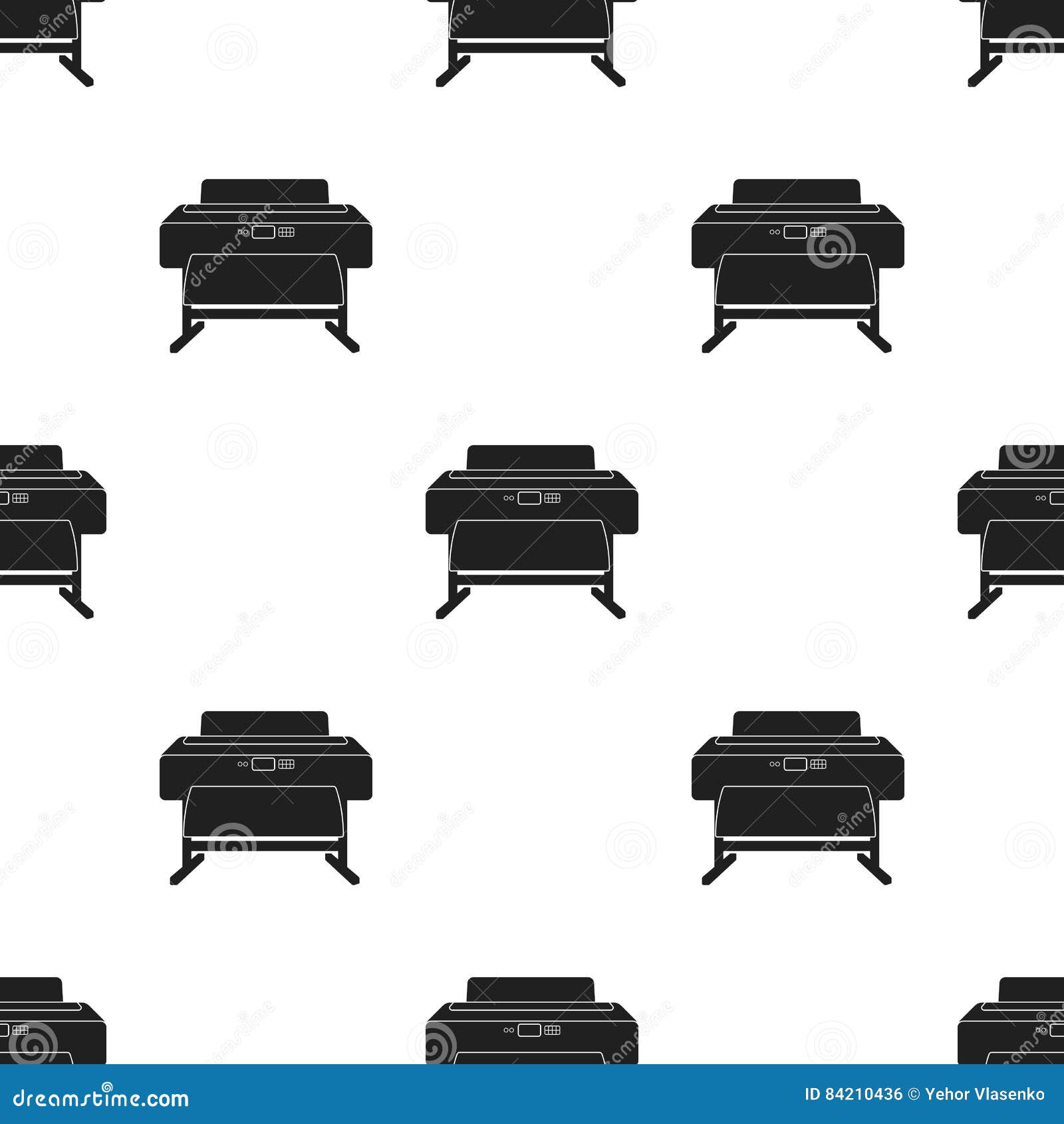 Large Format Printer Icon in Black Style Isolated on White Background ...