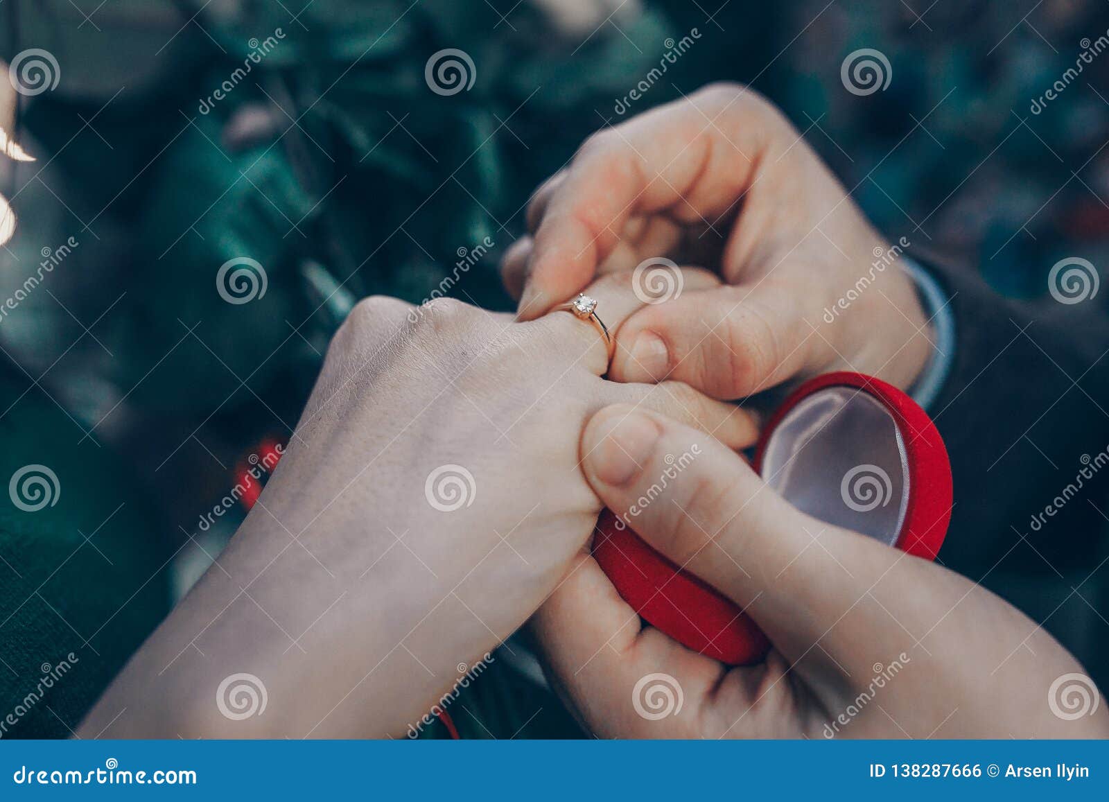 Hands with a ring. stock photo. Image of romantic, hand - 138287666