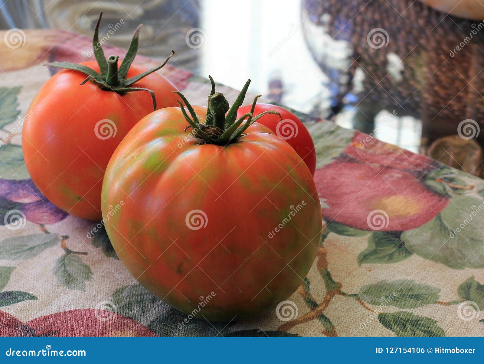 Large Freshly Picked Organic Tomatoes Stock Photo - Image of species ...
