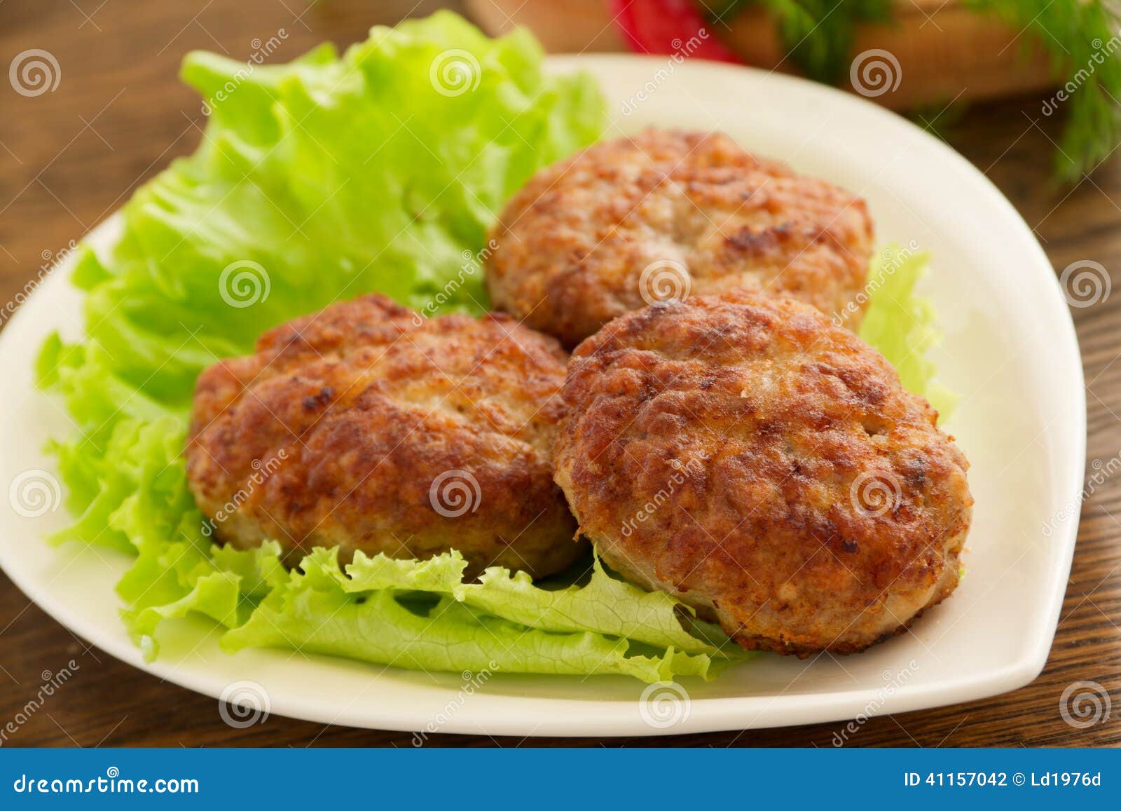 Large fried cutlets stock photo. Image of chop, fried - 41157042